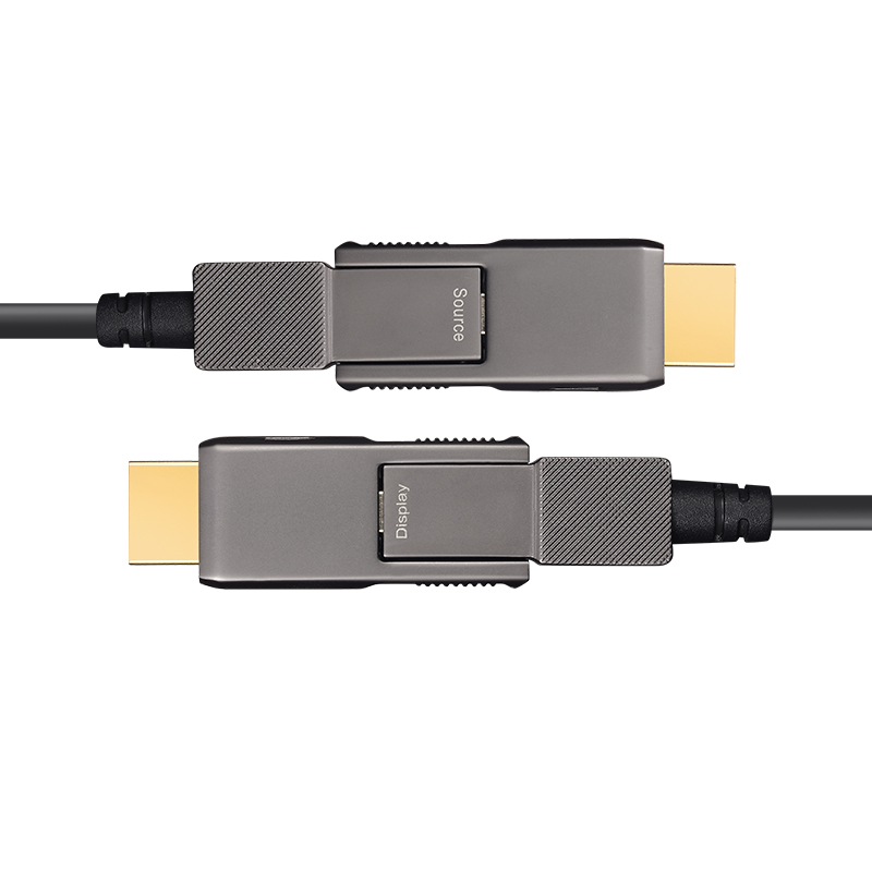Detachable Armored HDMI 2.0 AOC, Type D-D, Hybrid 18Gbps 4K60 HDMI 2.0 ...